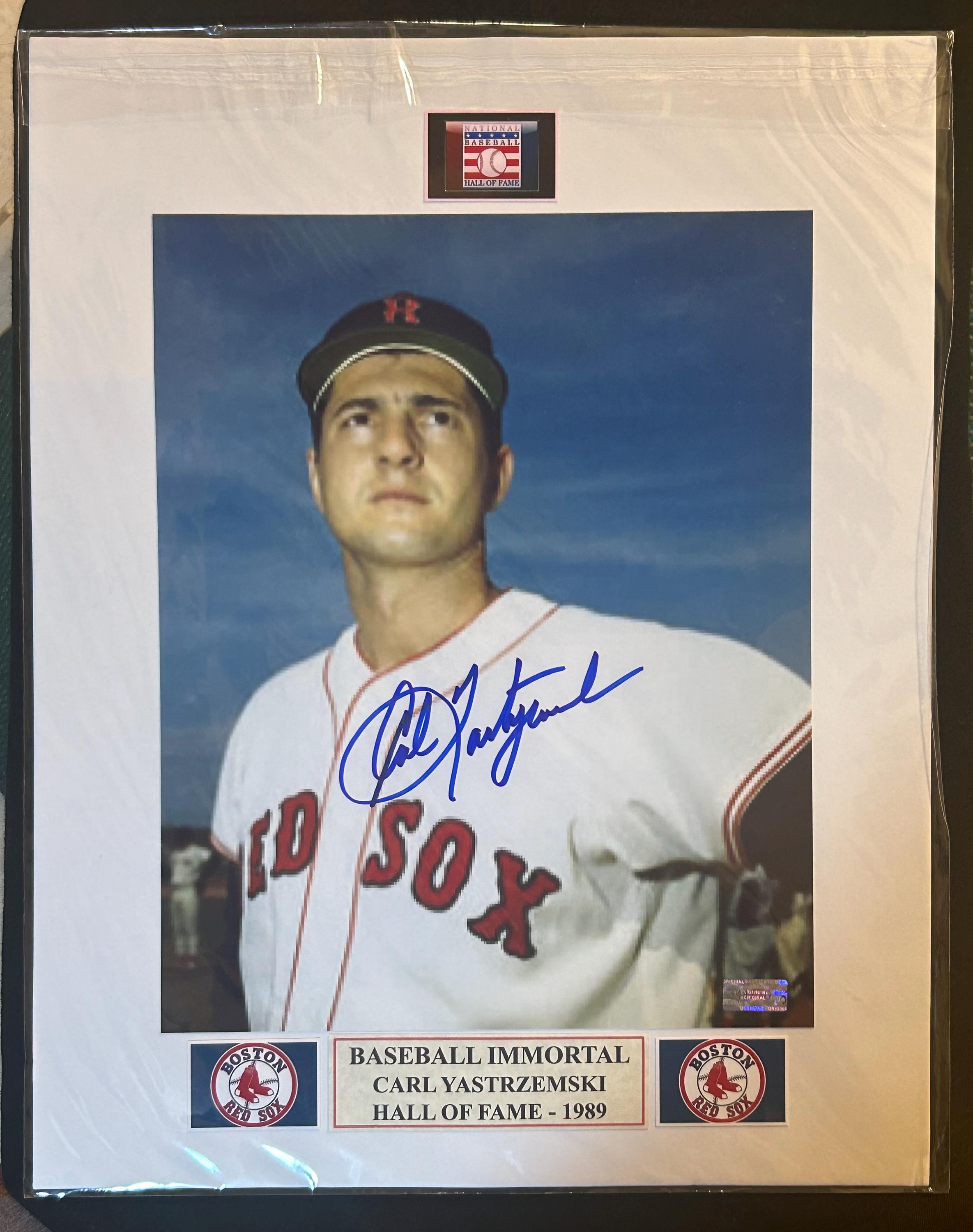 Carl Yastrzemski Genuine Hand Signed 8x10 Authentic Autographed Photo W/ Holo COA Boston Red Sox ...