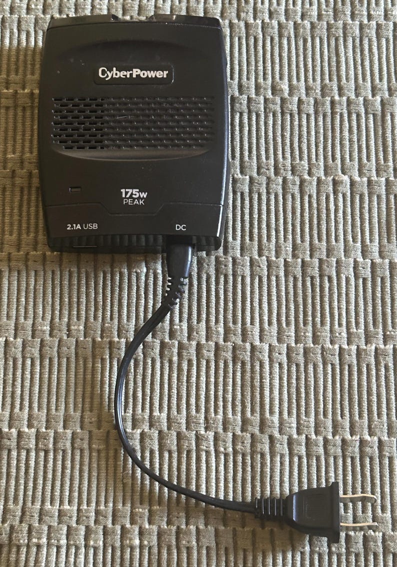Vintage Cyberpower - 175 Watt Power Inverter - 12v - 2.11 USB - Model ...