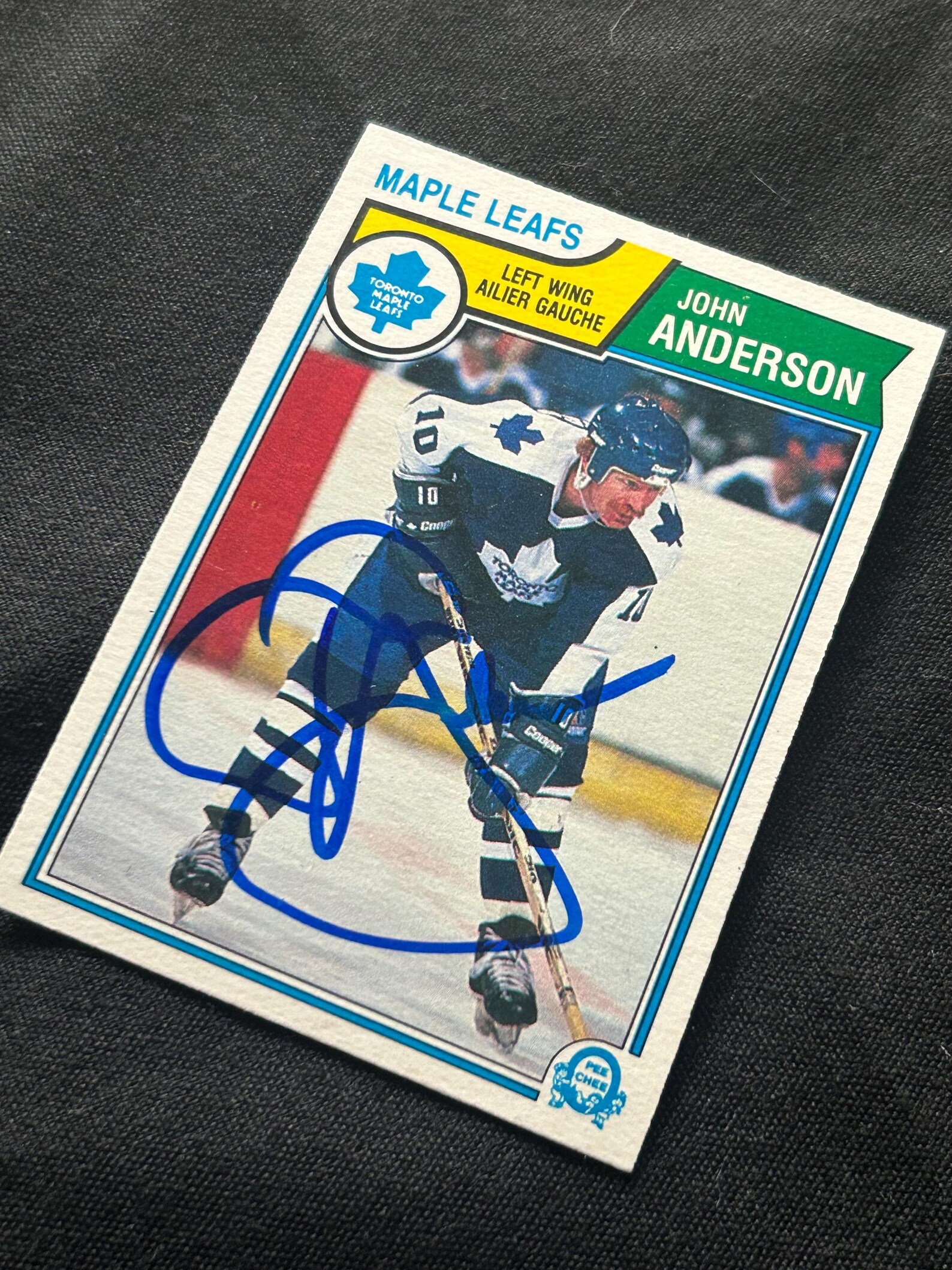 John Anderson - Authentic Autographed 1983-84 O-pee-chee Genuine Signed ...