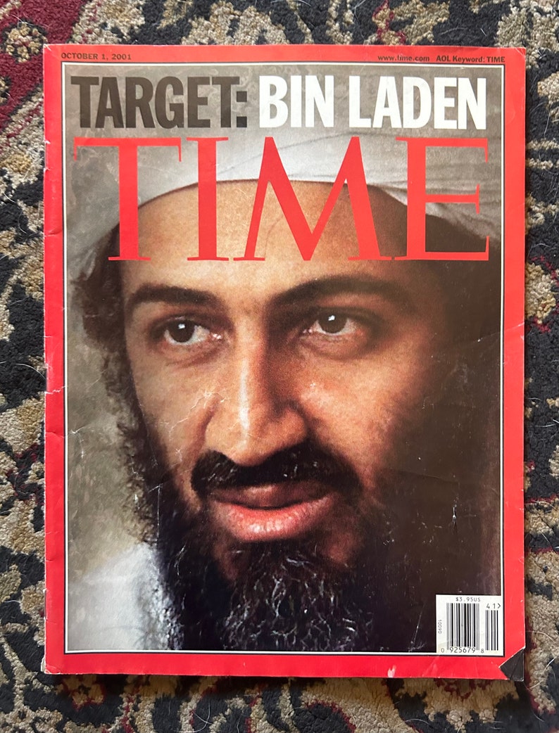 Vintage Time Magazine - October 1, 2001 - “target Osama Bin Laden ...