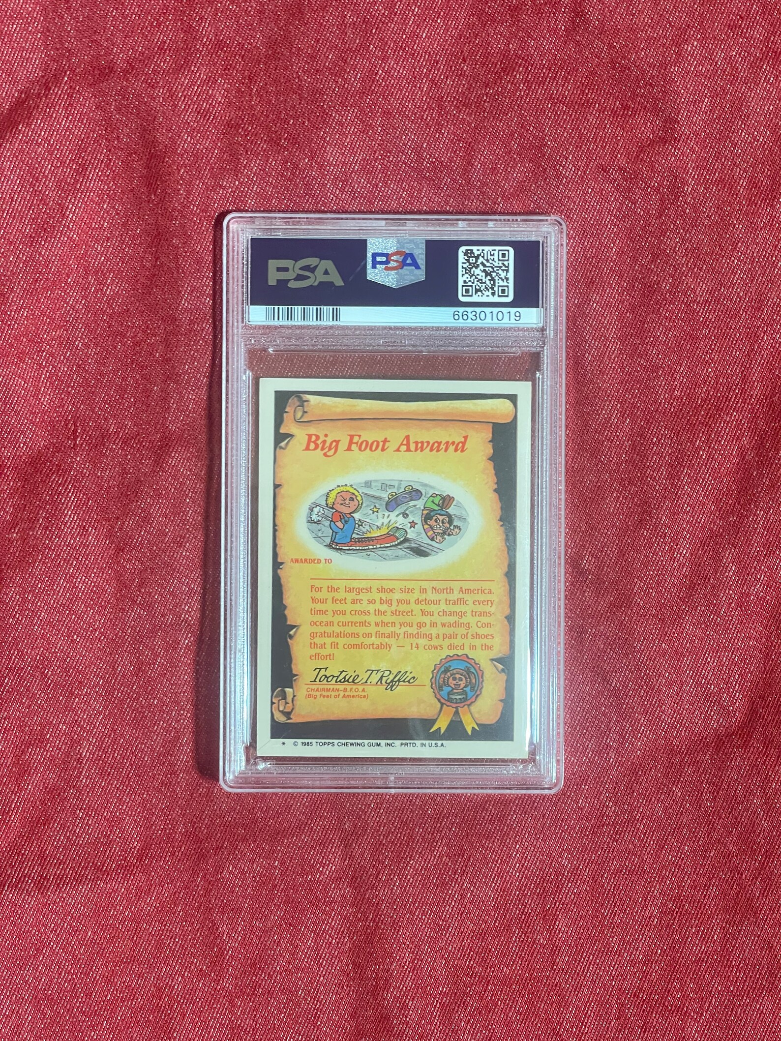 Garbage Pail Kid - Dirty Harry - Series 2 - # 52a - 1986 - PSA 8 - M-NM ...