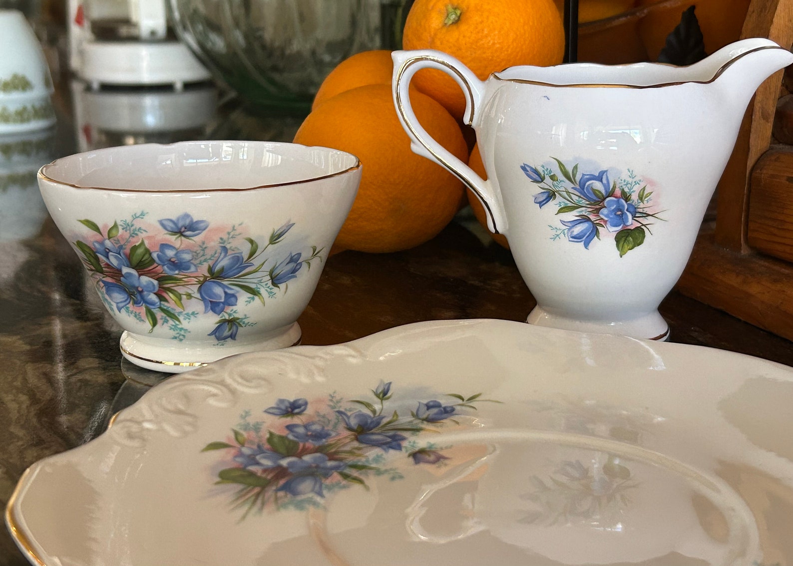 Royal Sutherland Fine Bone China Small Pitcher, Soup Cup Salad Plate ...