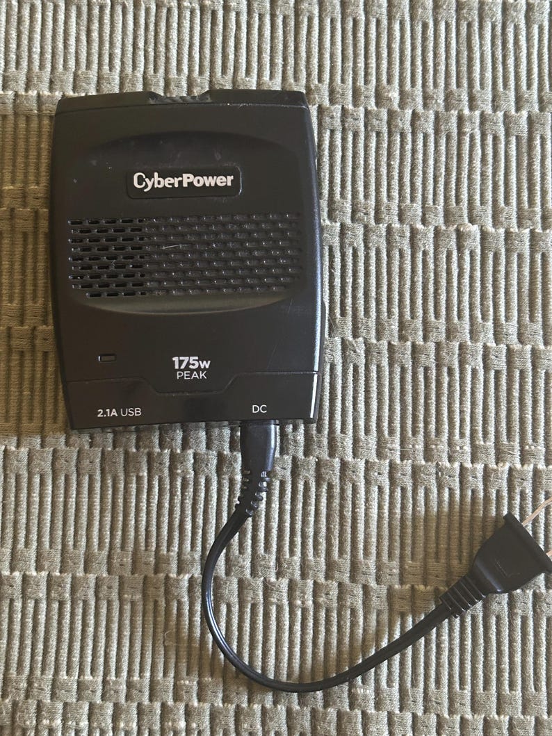 Vintage Cyberpower - 175 Watt Power Inverter - 12v - 2.11 USB - Model ...