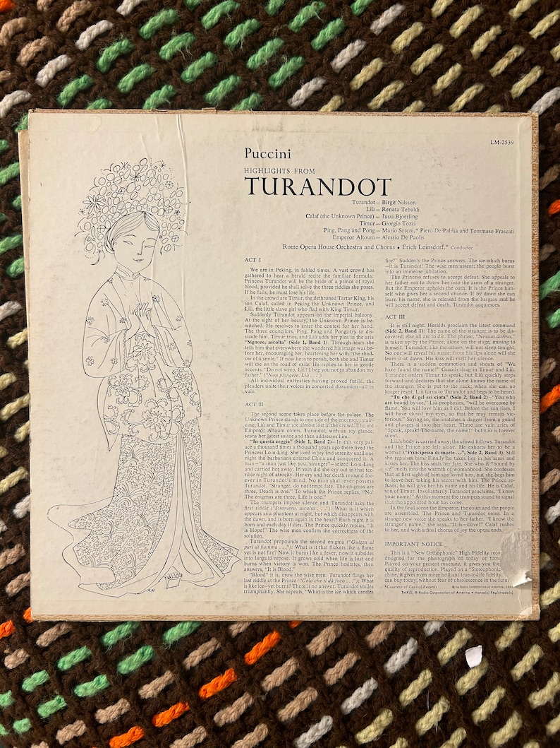 Highlights From Puccini Turandot and Rome Opera House Orchestra ...