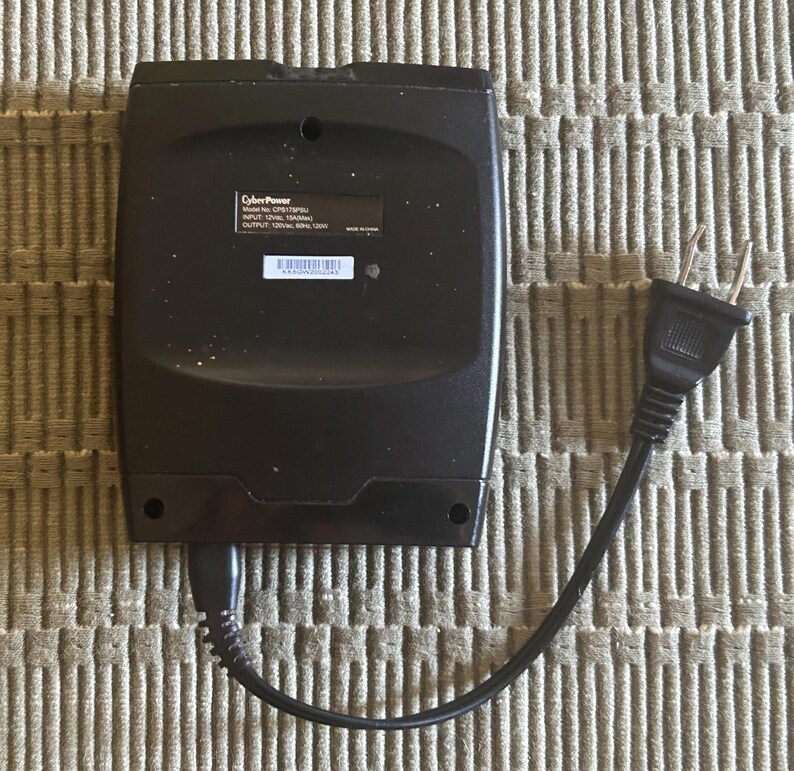 Vintage Cyberpower - 175 Watt Power Inverter - 12v - 2.11 USB - Model ...