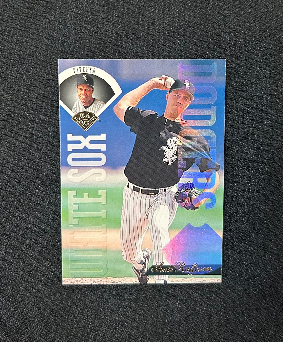 1995 Leaf Baseball EXTREME ERROR CARD # 218 - Scott Ruffcorn on Front ...