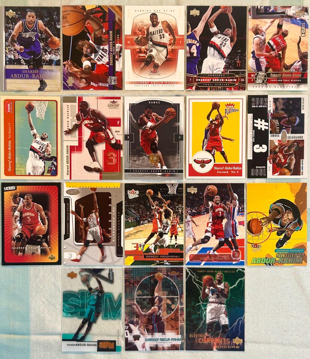 Shareef Abdur-rahim - 18 Basketball Card Lot - 2000-2007 - Sp’s/rare ...