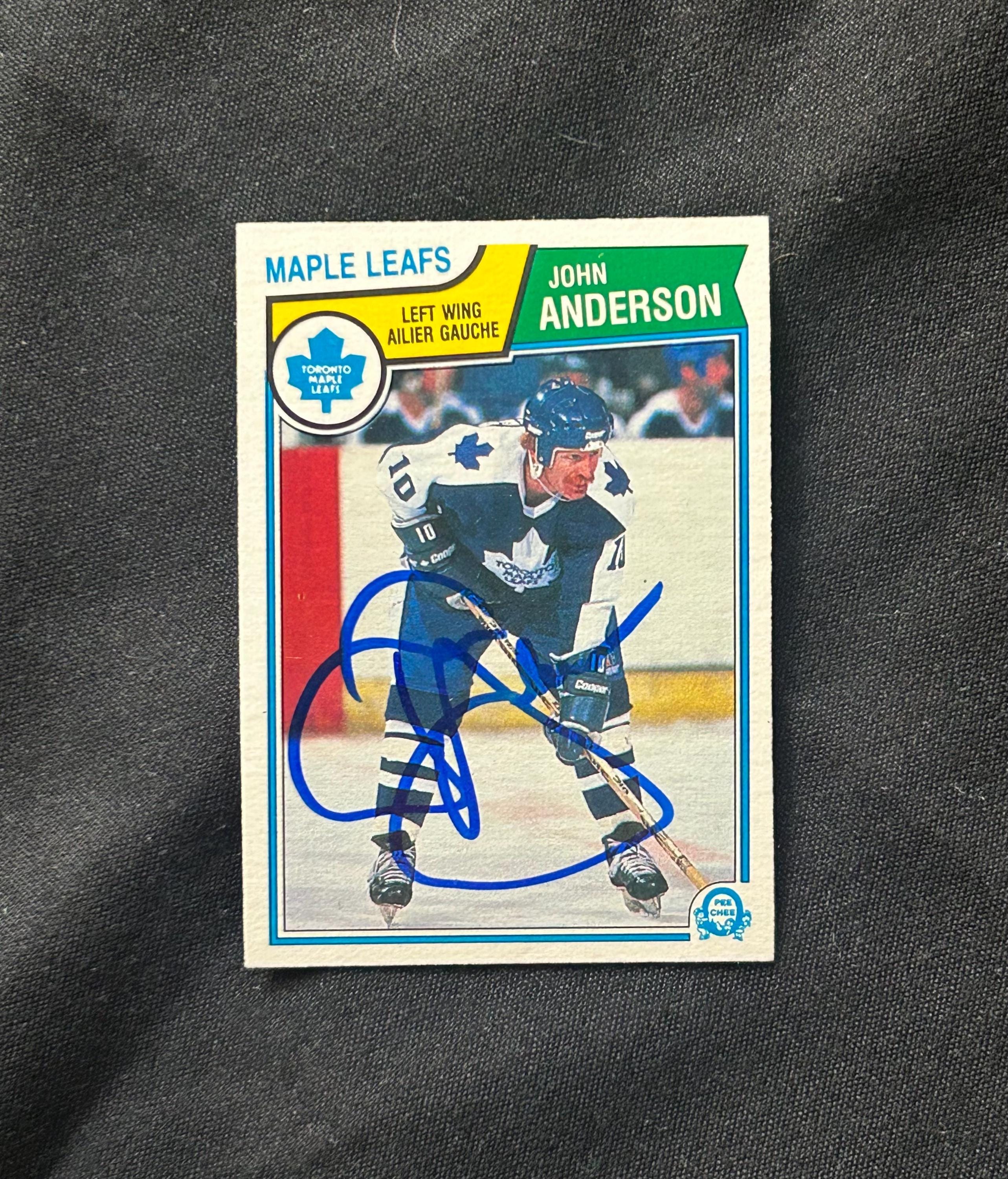 John Anderson - Authentic Autographed 1983-84 O-pee-chee Genuine Signed ...