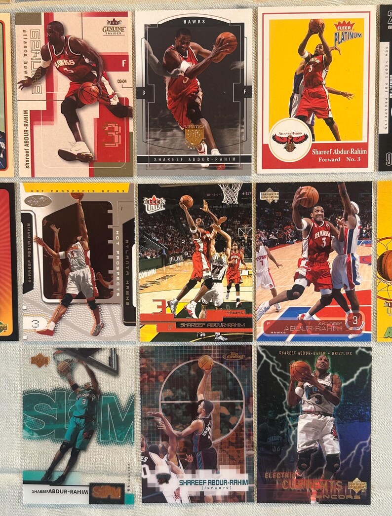 Shareef Abdur-rahim - 18 Basketball Card Lot - 2000-2007 - Sp’s/rare ...