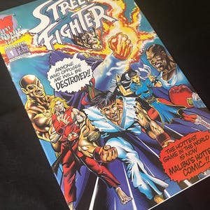 Malibu Comic’s - Street Fighter - 1st Fighting Issue / Comic # 1 - 1993 ...