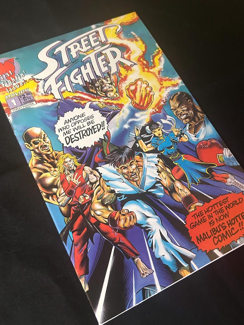 Malibu Comic’s - Street Fighter - 1st Fighting Issue / Comic # 1 - 1993 ...