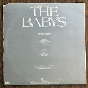 The Babys Self Titled Original Vinyl 1976 Record Chrysalis Records CHR ...