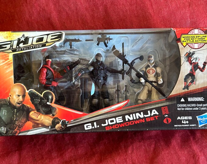 GI Joe Ninja Showdown Set Action Figure Pack of 3 Storm Shadow Snake ...