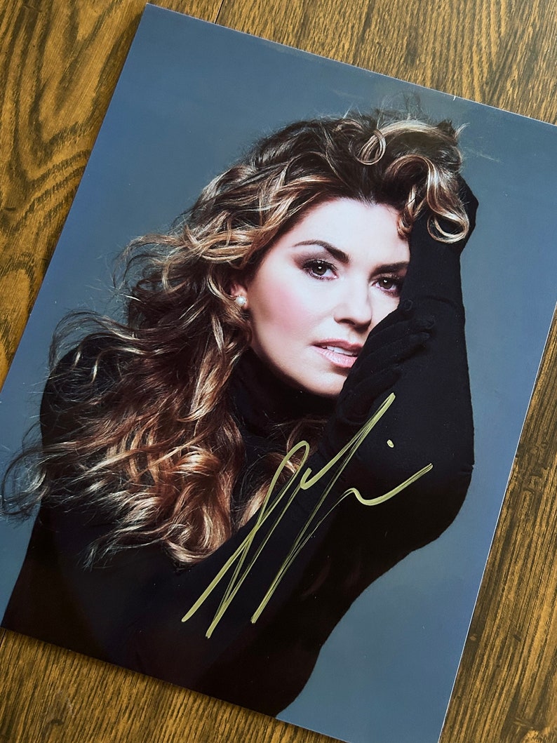 Shania Twain Genuine Hand Signed 8.5 X 11 Authentic - Etsy