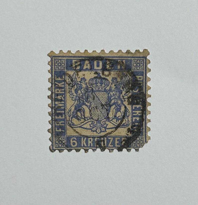 Baden German States - Scott Stamp # 22 - 1853 - Used / Canceled Fine ...