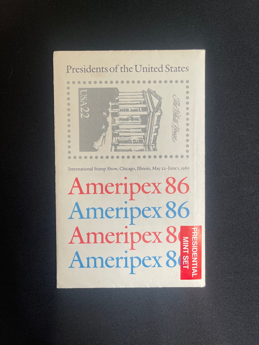 US Stamp - Scott # 2216-2219 - Ameripex 1986 - 4 Sheets W/ Folder ...