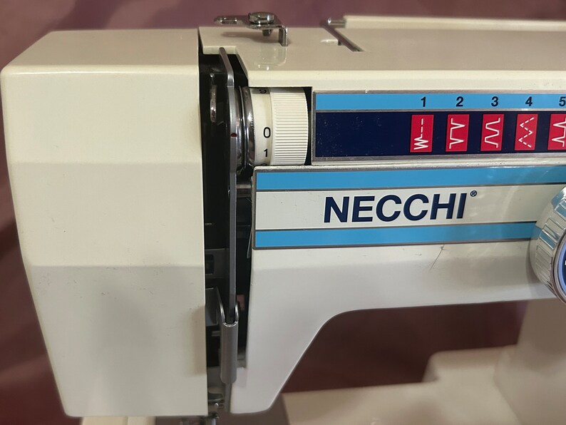 Vintage Necchi Sewing Machine and Foot Pedal Model 3537 1990s Fantastic ...