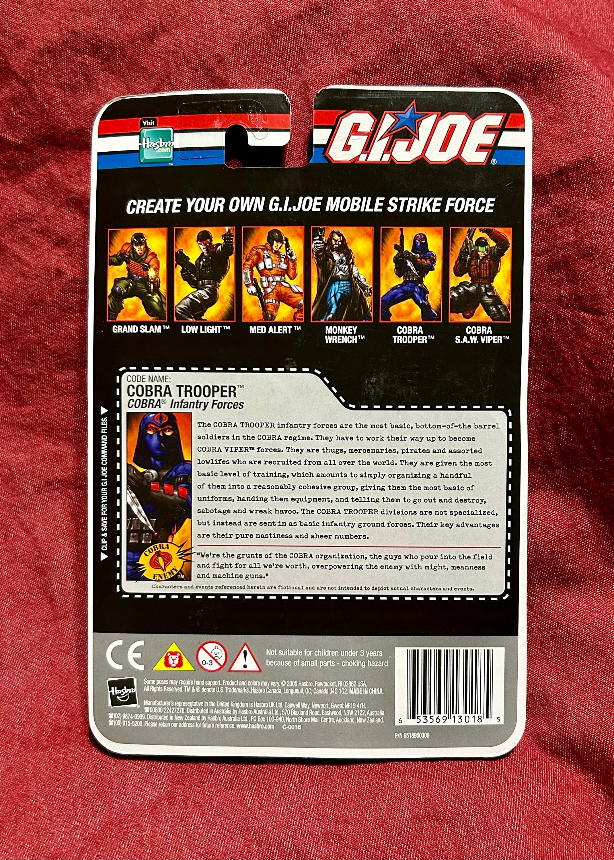 GI Joe - Cobra Trooper - Cobra Infantry Forces - 2005 / Hasbro - NIB ...