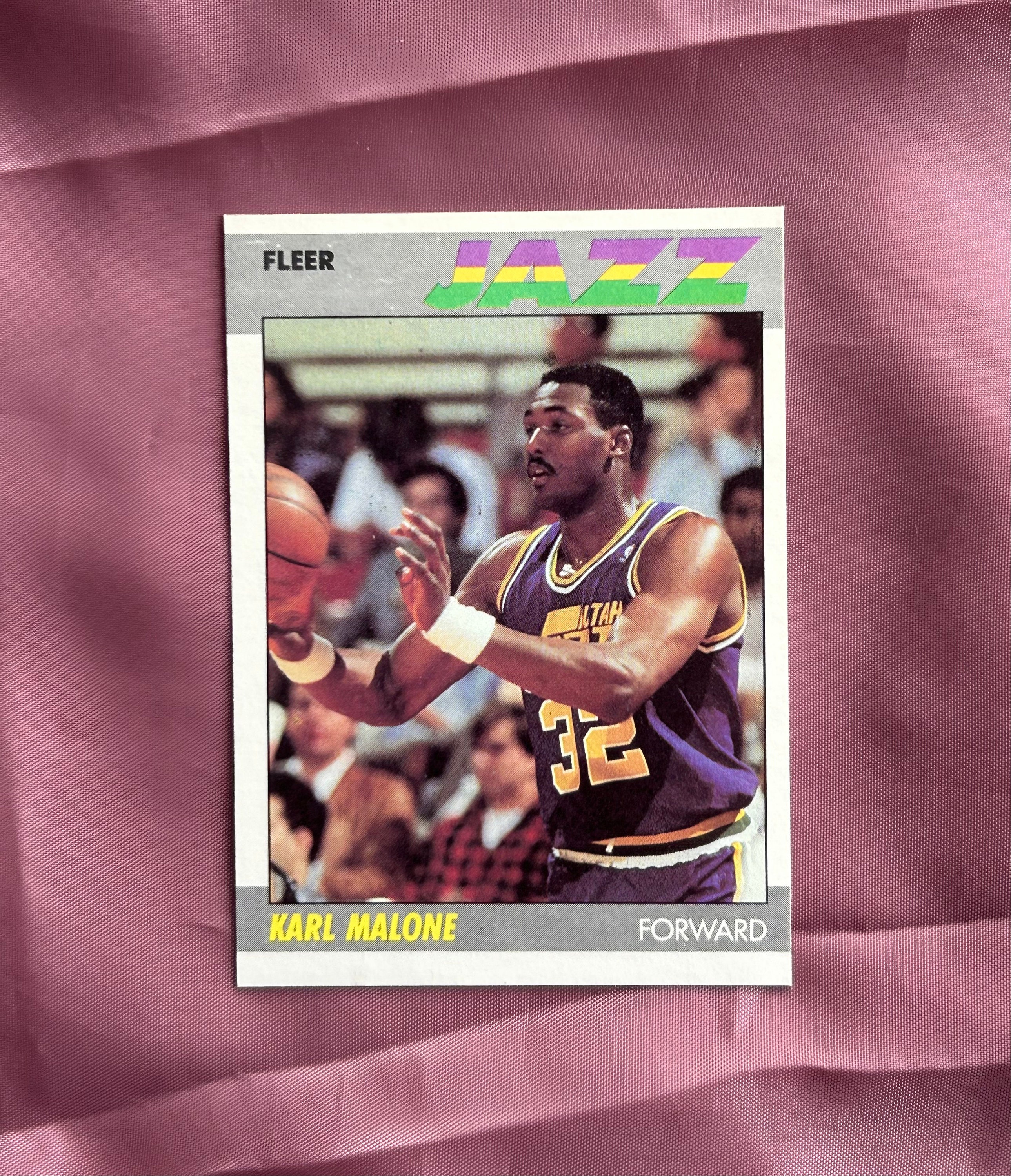 1987-88 Fleer - Karl Malone - Basketball Card - No. 68 - Mint / Sharp ...