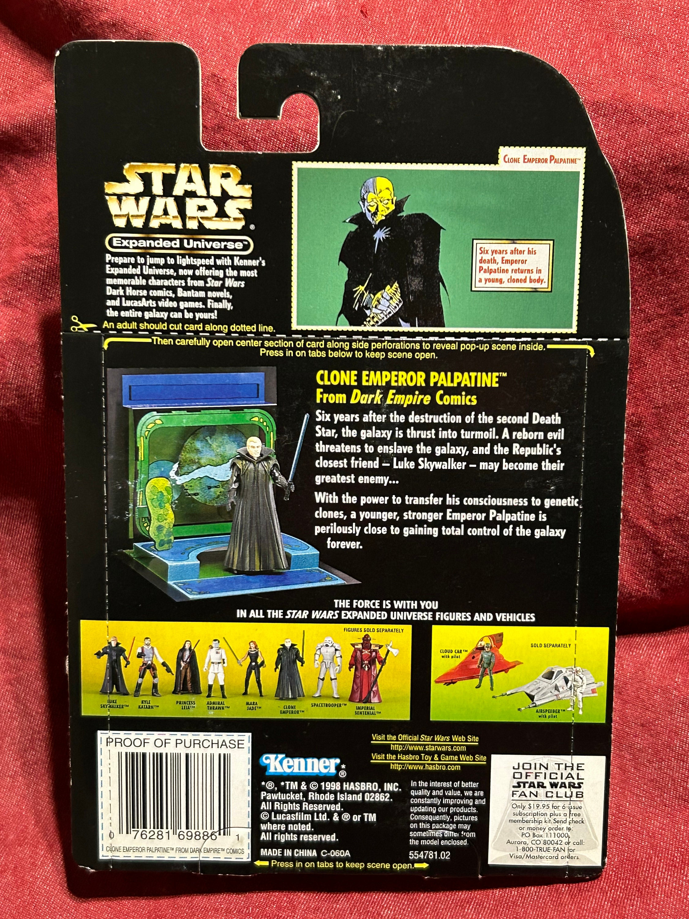 Star Wars Expanded Universe Clone Emperor Palpatine 1998 / Kenner ...