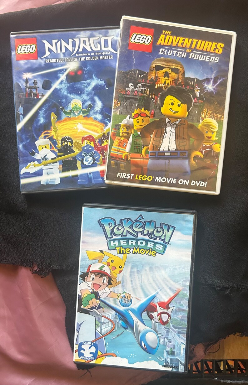 Lot of 3 DVD Movies Legos Ninjago and the Adventures of Clutch Powers ...