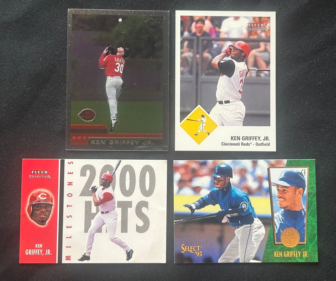 Ken Griffey Jr. - Lot of 4 Cards - 1995-2003 - Mint & Clean! 2000 Topps ...