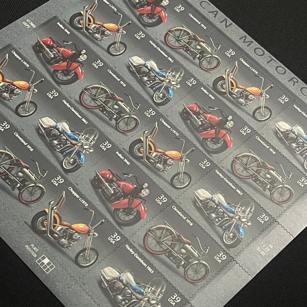Motorcycle Stamp - Etsy