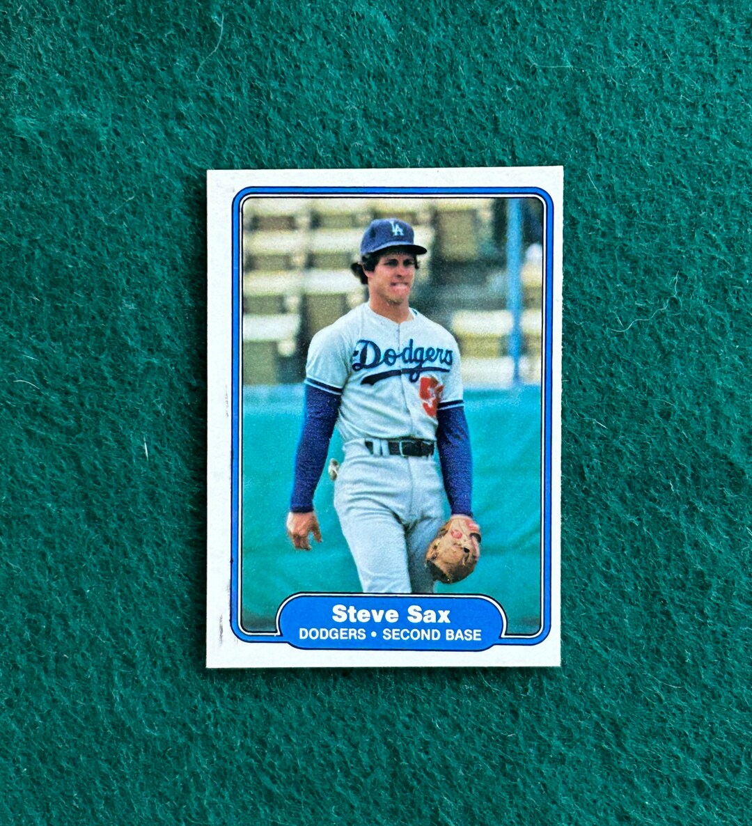 1983 Fleer - Steve Sax - Rookie Card No 21 - Mint/nm - LA Dodgers & NY ...