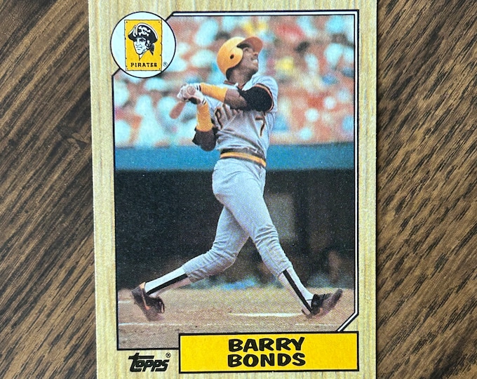 Barry Bonds 1987 Topps #320 Rookie Card BGS 9.0 Mint - Etsy
