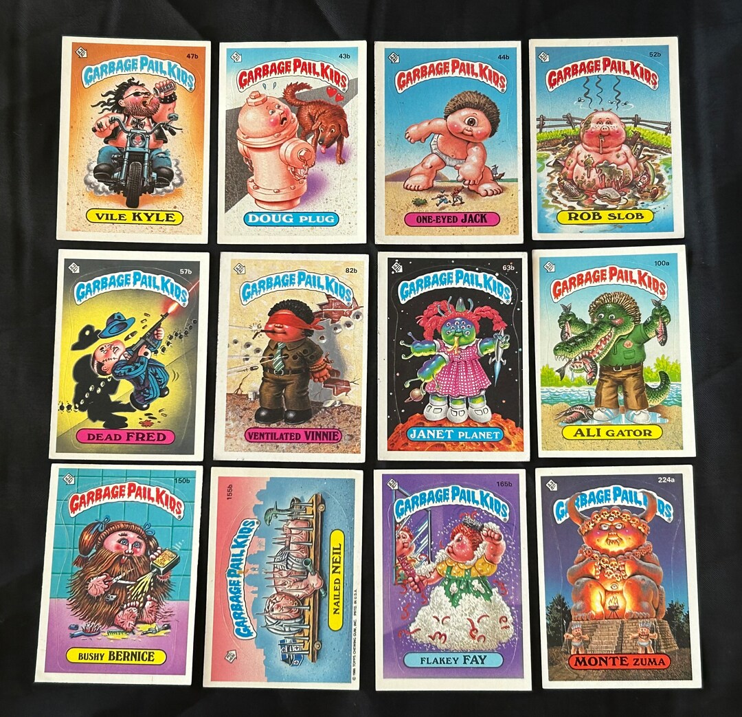 Garbage Pail Kid Lot of 12 Cards - 1985-1986 Series 1, 2, 3 - Near Mint ...