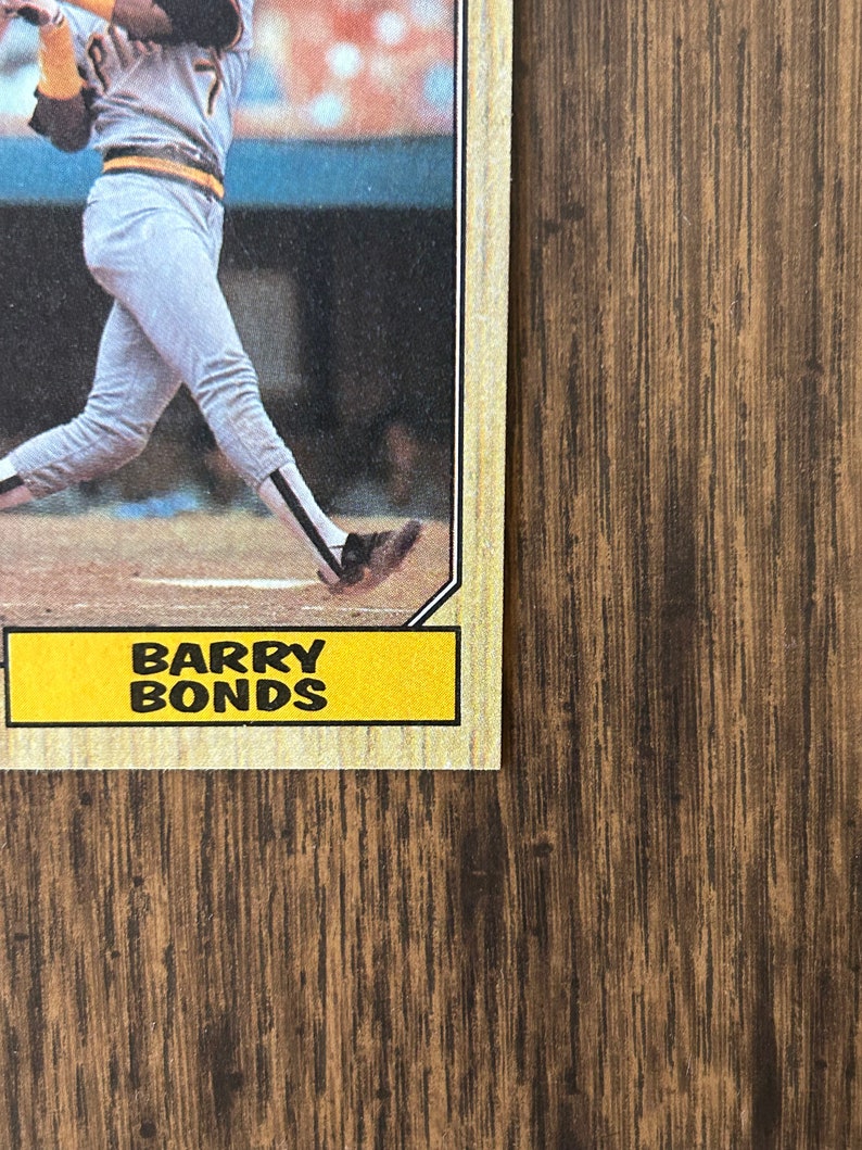 1987 Topps Barry Bonds Rookie Card 320 10 Errors Present Mint Condition ...