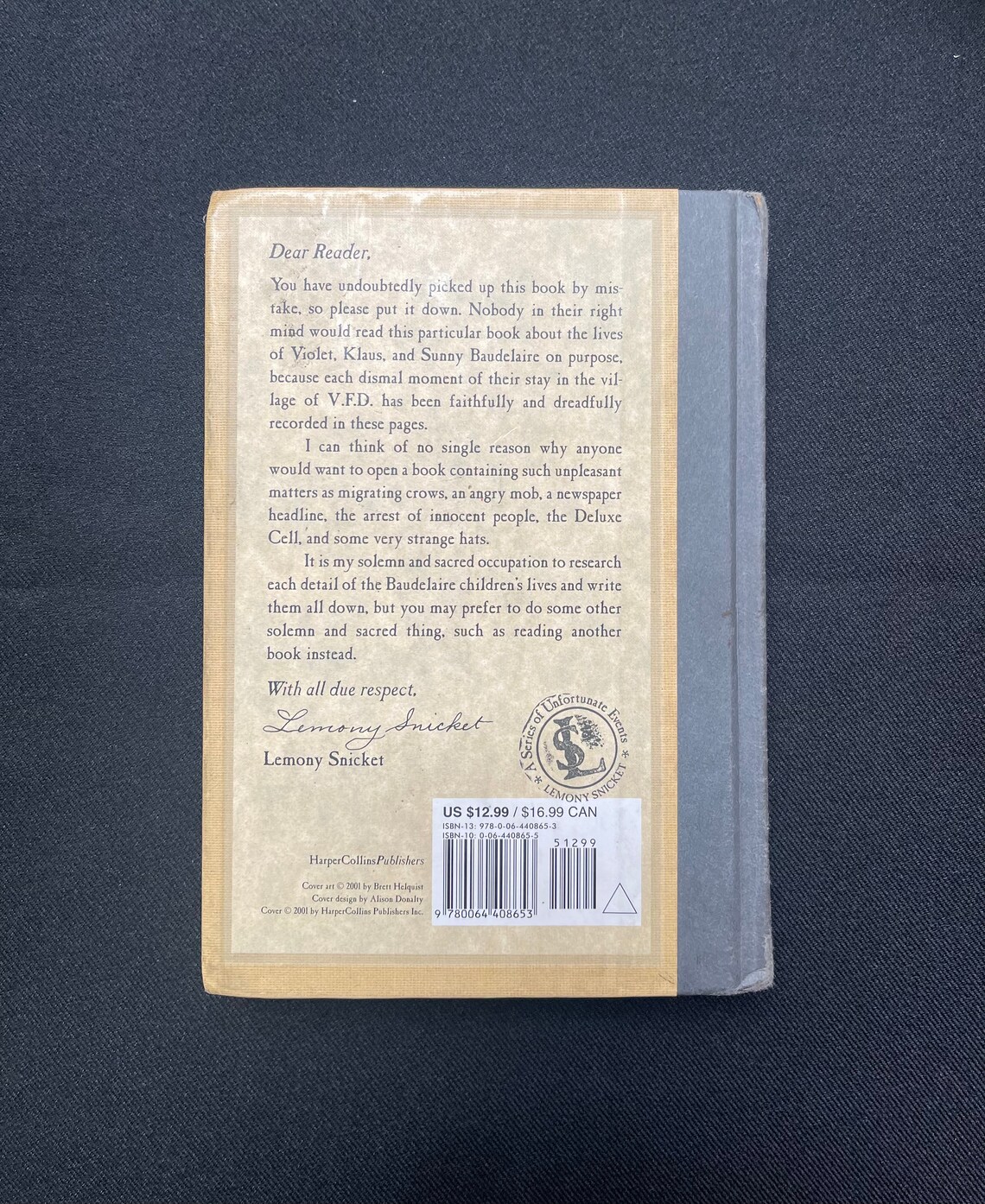 A Series of Unfortunate Events the Vile Village Book the Seventh by ...