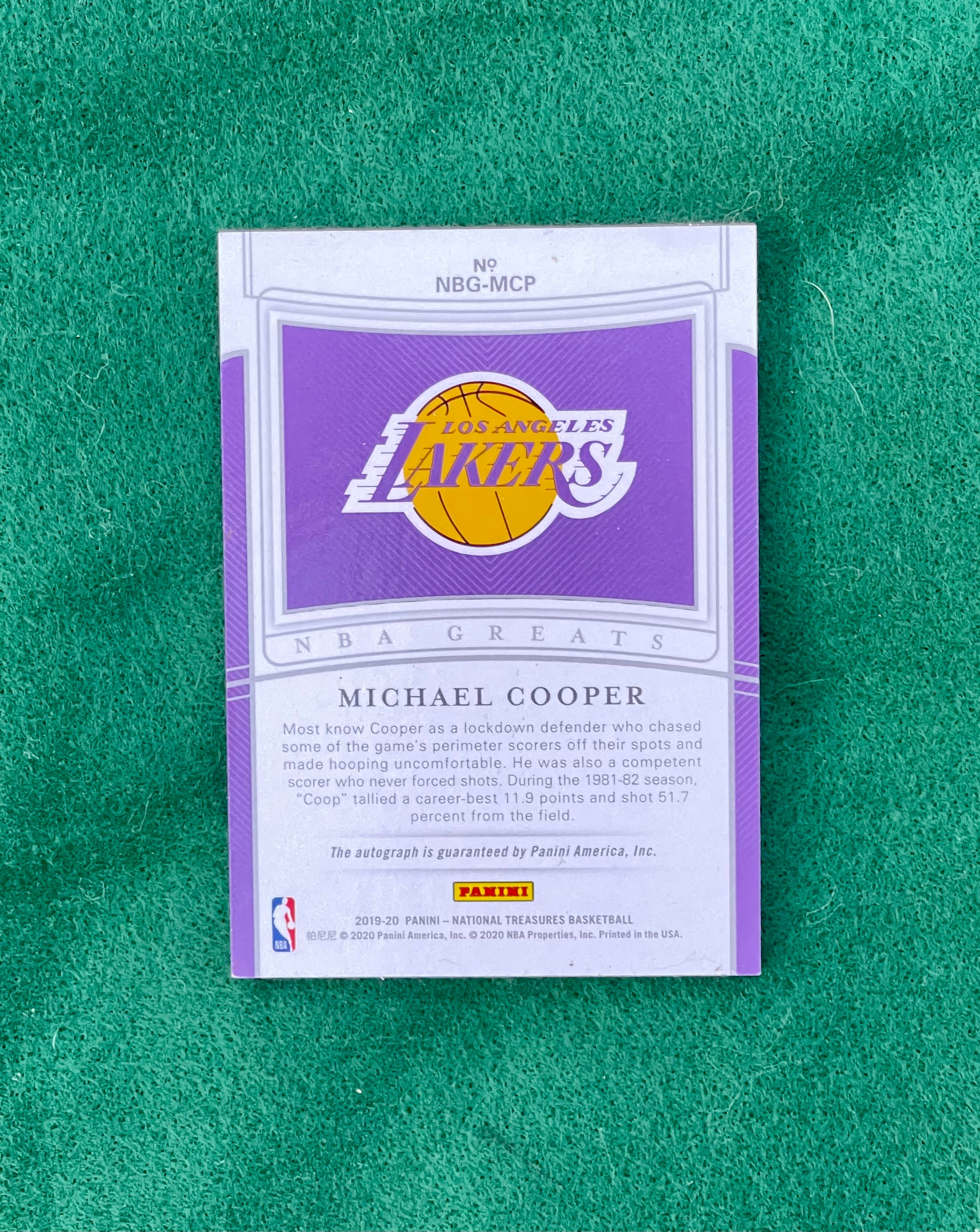 NBA Memorabilia With COA Michael Cooper Autographed 8x10 Photo - LA ...