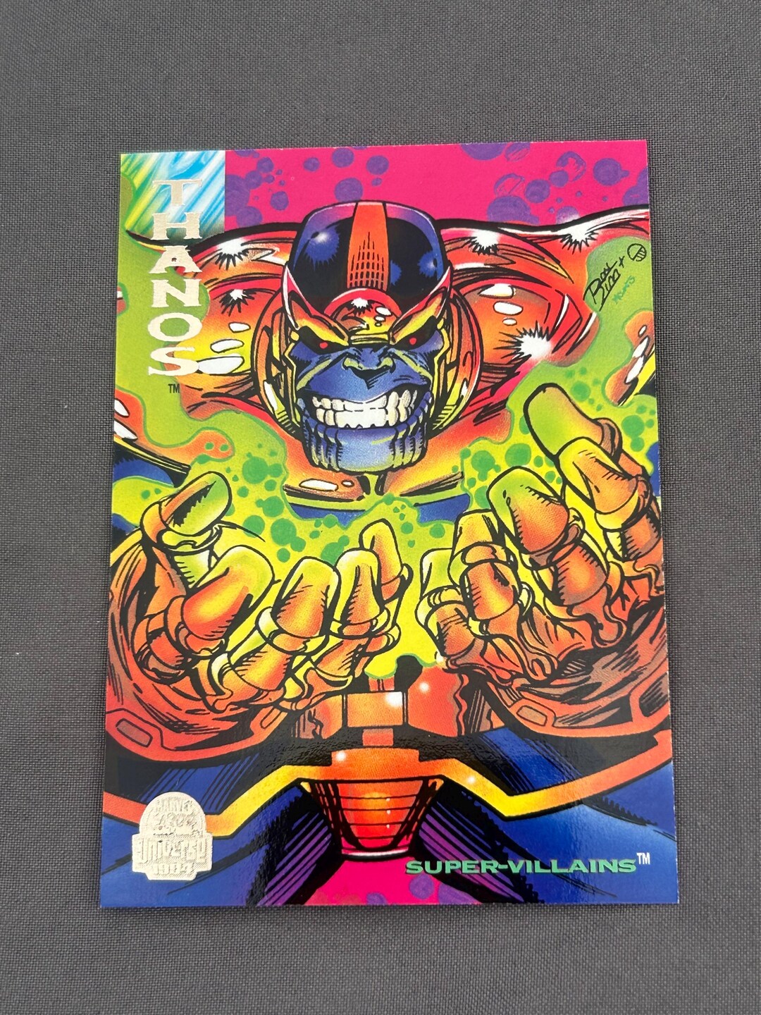 1994 Marvel Super Villains - Thanos - Card # 157 - Mint Condition ...