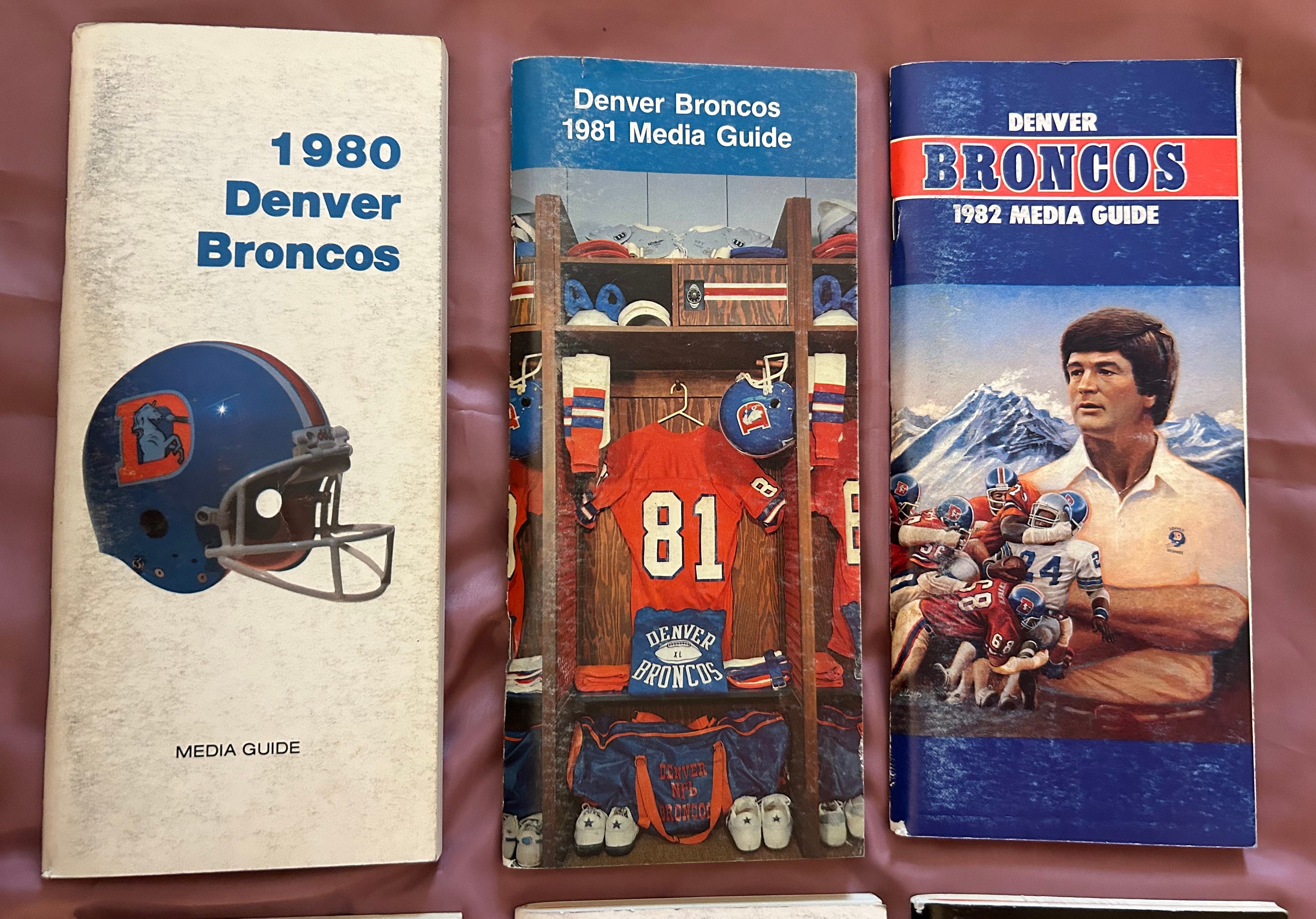 Denver Broncos Media Guide Lot of 6 Books - 1980 - 1985 - Hello John ...