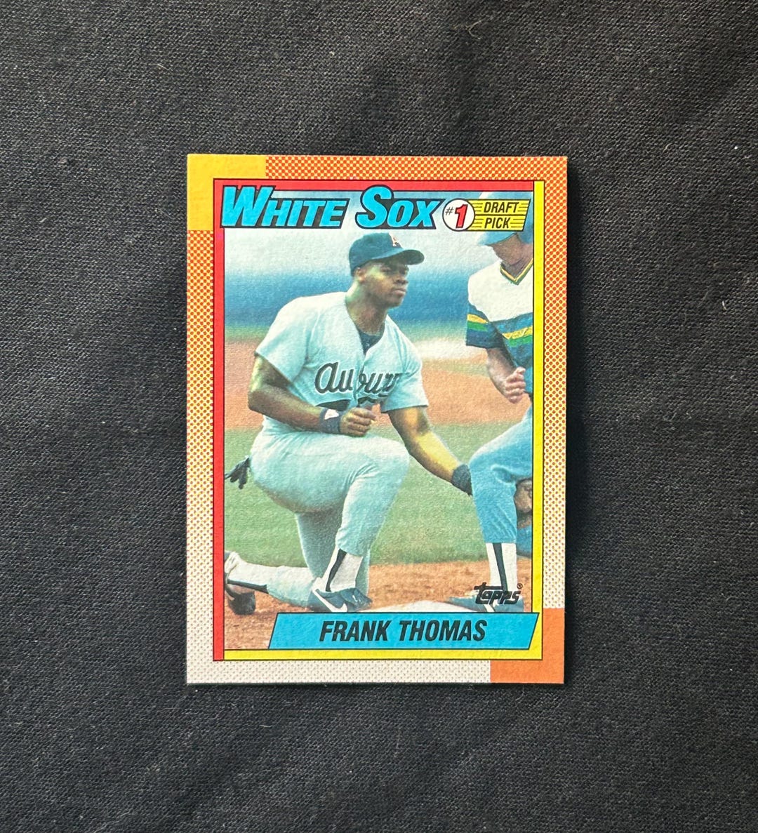 Frank Thomas - 1990 Topps Baseball #1 Draft Pick Rookie Card - # 414 ...