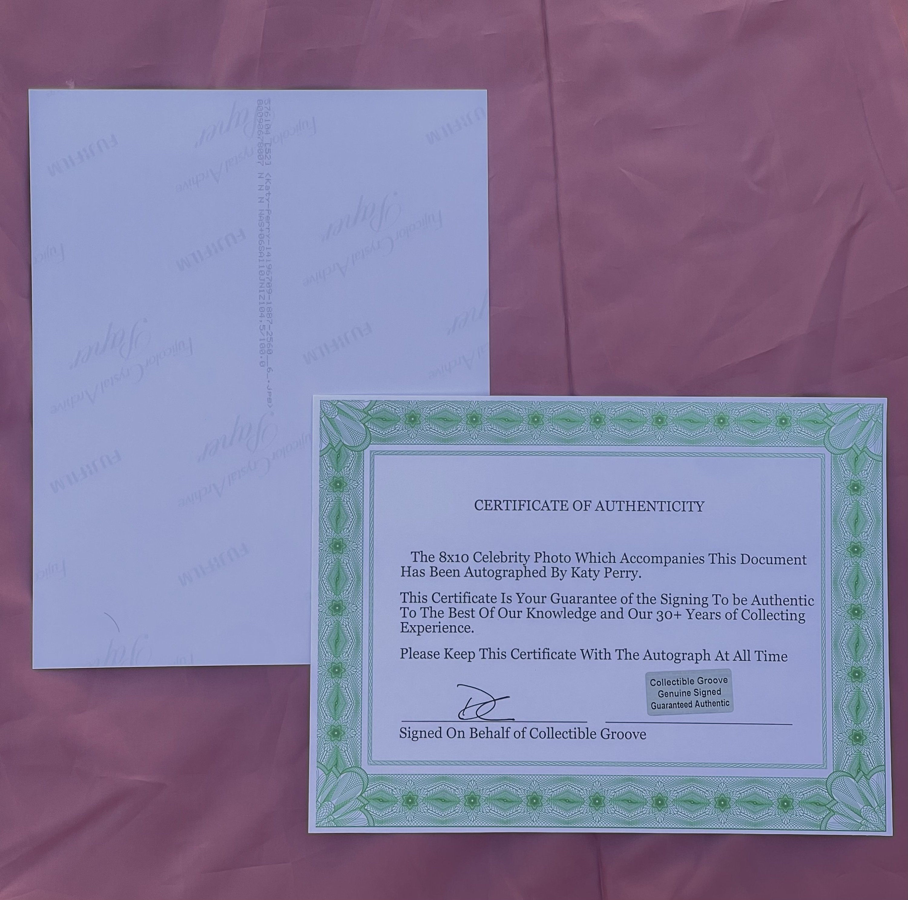 Katy Perry Genuine Hand Signed 8x10 Authentic Autographed - Etsy