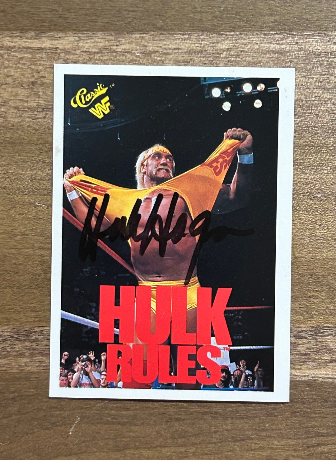 1990 Classic WWF - Hulk Hogan Hand Signed Autographed Card - W/ JSA COA ...
