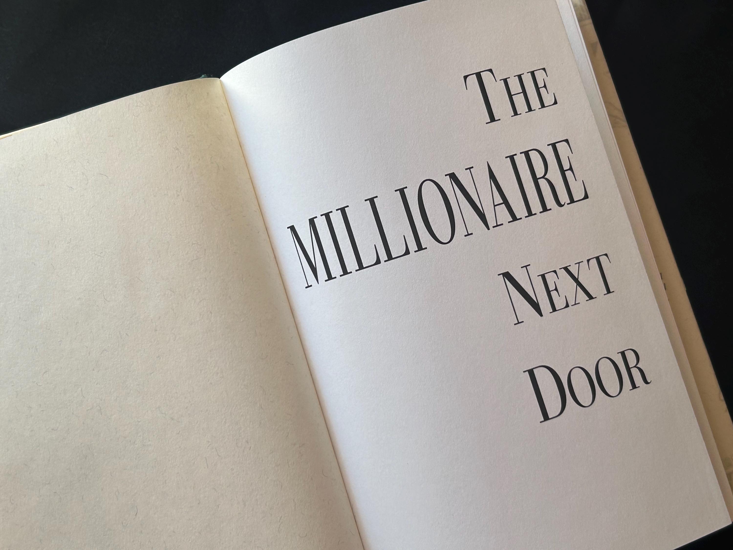 The Millionaire Next Door Book - by Thomas J Stanley P.h.d & William D ...