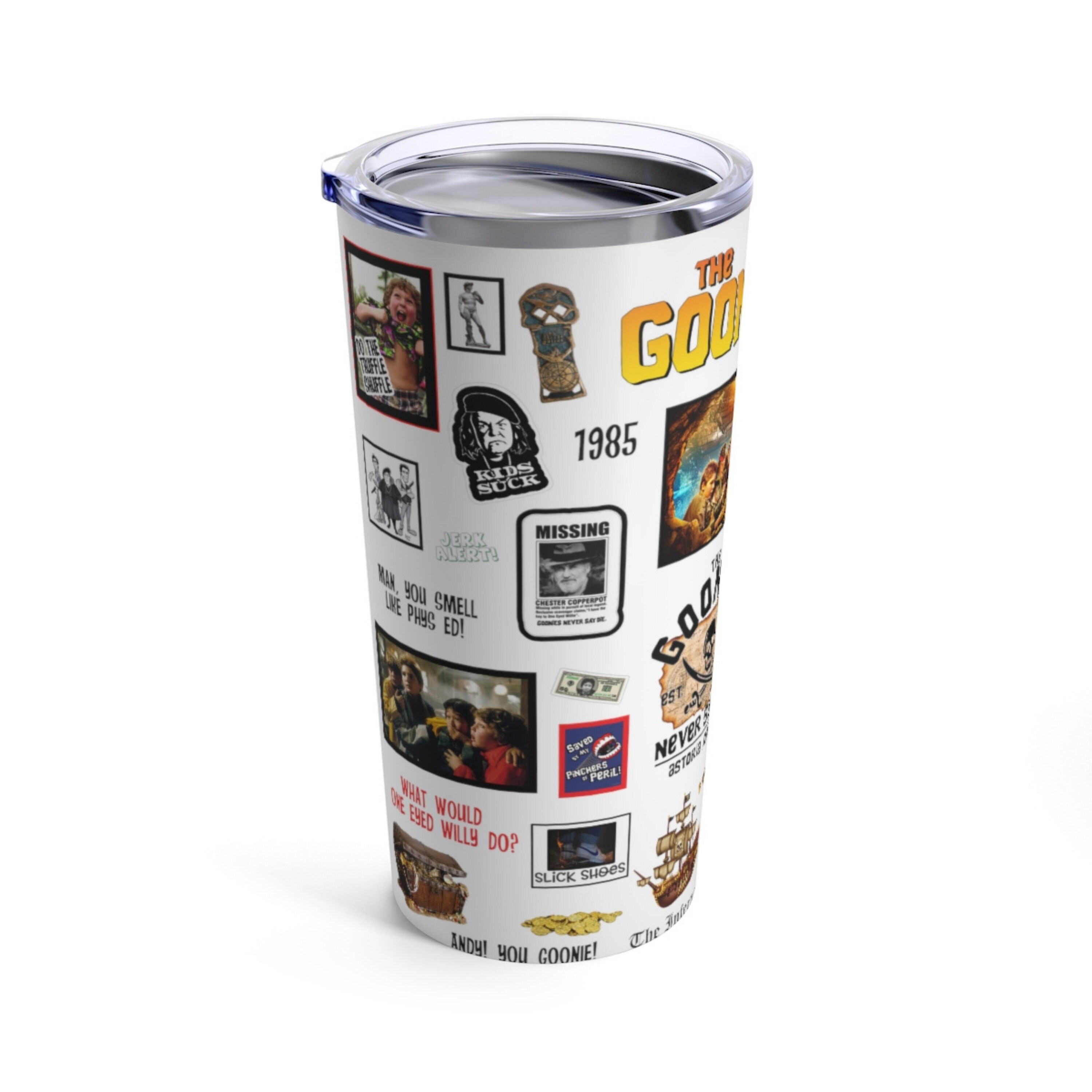 Goonies 20oz Skinny Tumbler With Reusable Straw - Etsy