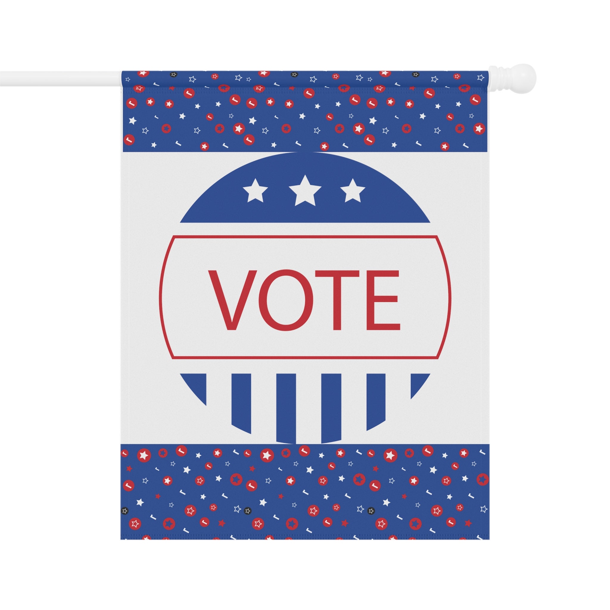 Red, White and Blue, "vote" Garden & House Banner, Patriotic, Voter ...
