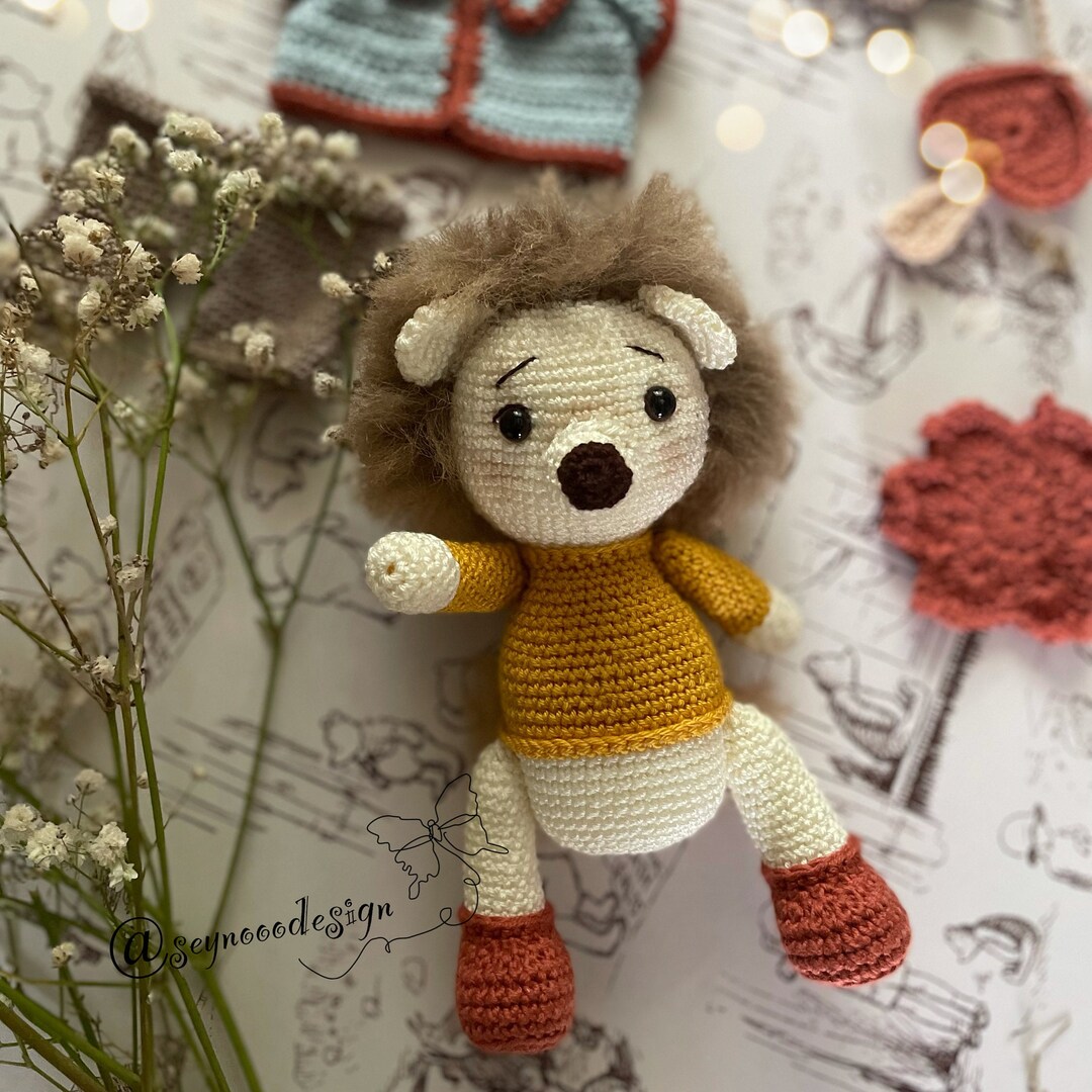 Crochet Hedgehog Pattern in English, Amigurumi Hedgehog Pattern, Cute ...