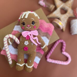 Crochet Gingerbread PDF Pattern, Cute Gingerbread Doll PDF Pattern ...