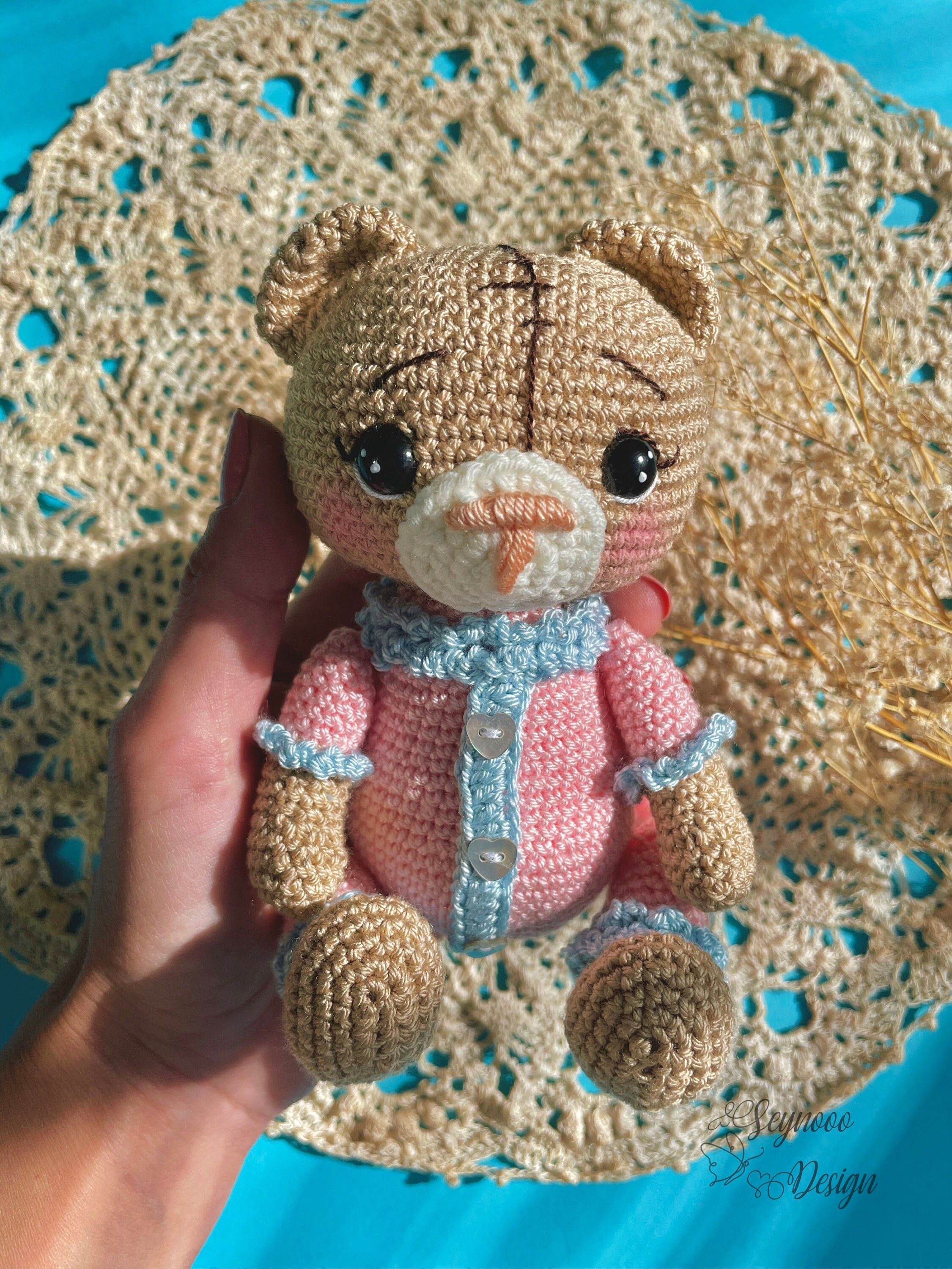Crochet Baby Bear Pdf Pattern Amigurumi Cute Baby Bear - Etsy