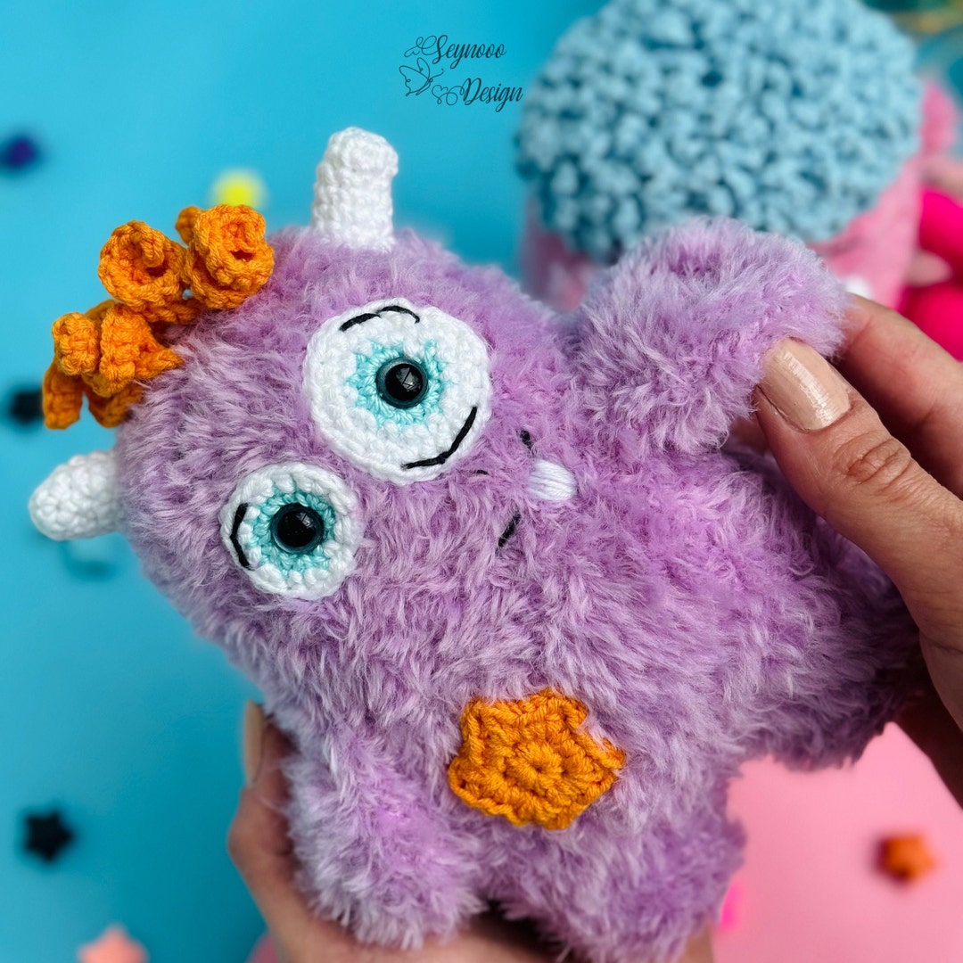 Crochet Little Monster PDF Pattern, Amigurumi Monster Plushie Pattern ...
