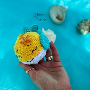 Crochet Puffer Fish Keychain Pattern, Puffer Fish Keychain Pattern ...