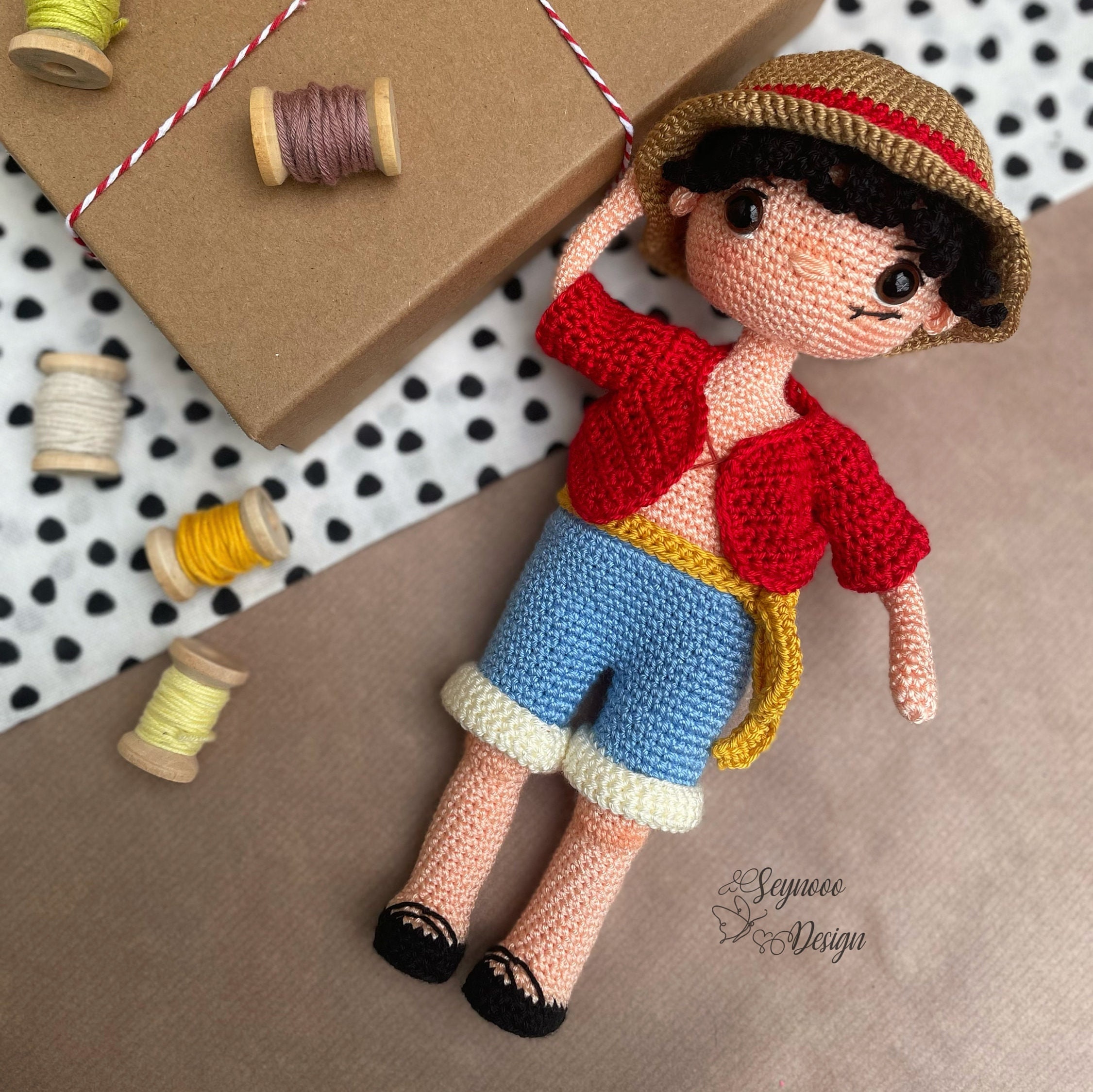 Crochet Luffy PDF Pattern Amigurumi Luffy Pdf Pattern - Etsy