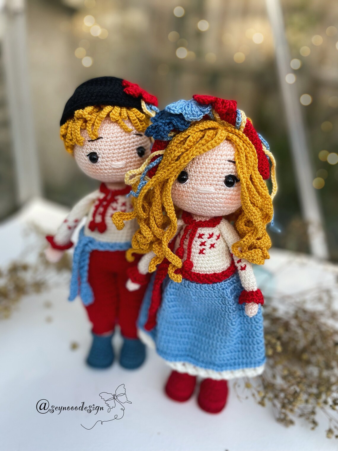Crochet Ukranian Boy & Girl Pattern Amigurumi Ukranian Kids - Etsy