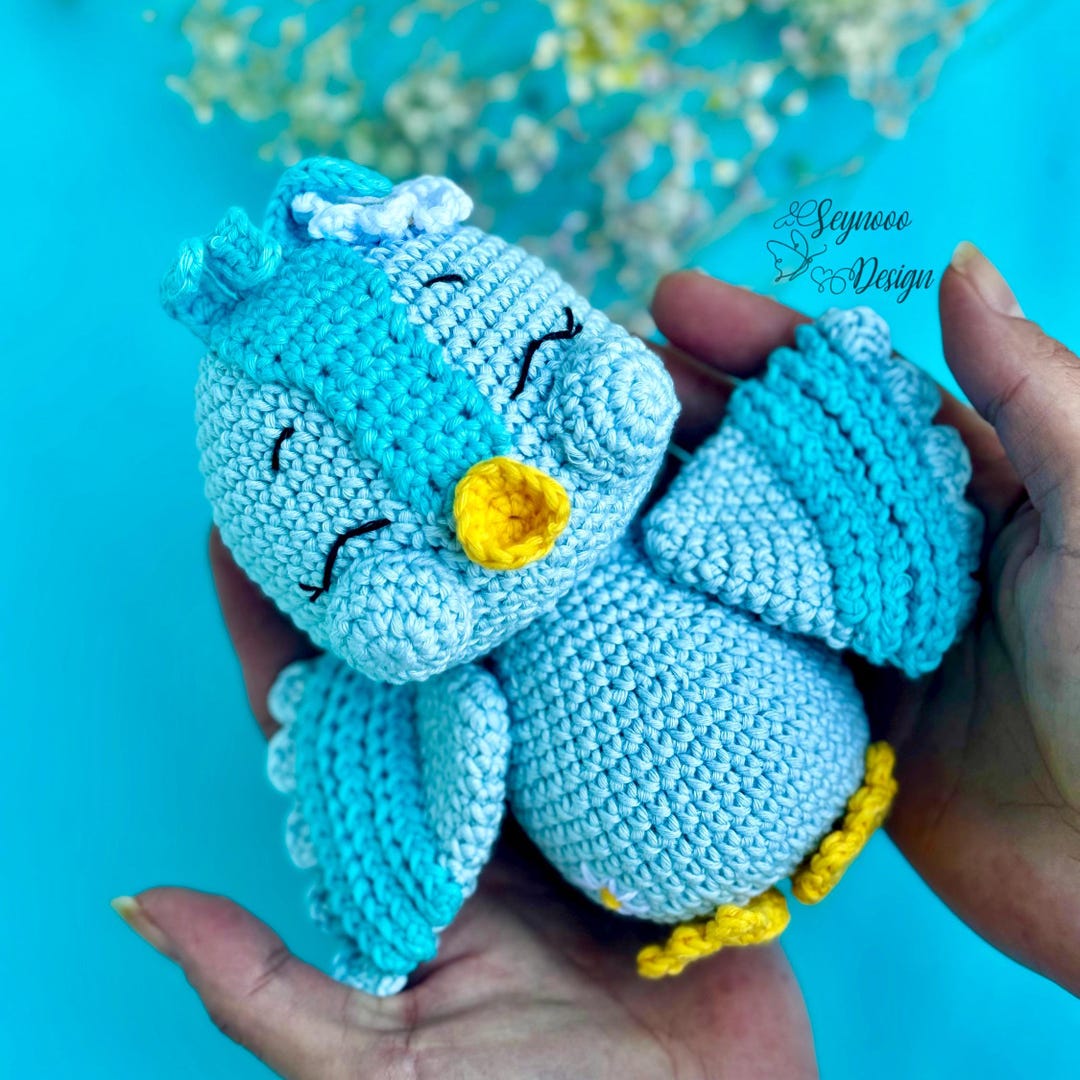 Crochet Cute Bird PDF Pattern, Amigurumi Bird Pattern, Cute Bird PDF ...