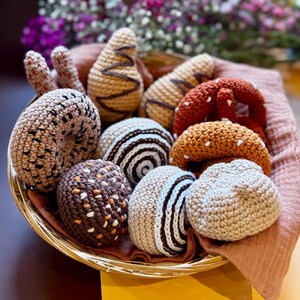 Amigurumi Crochet Pastry Pattern: Croissant, Bagel, Pretzel (PDF ...